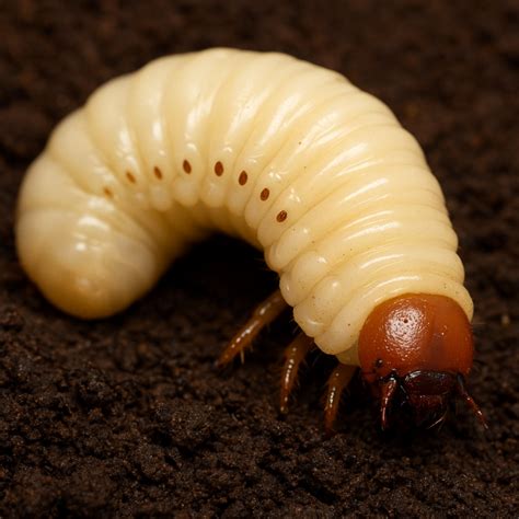 Regal Goliath Beetle Goliathus Regius L1 L2 Larva Heart Leaf