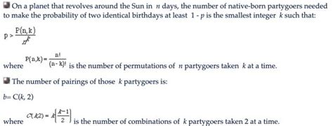 The Birthday Problem A Generalization Before The Proof — Larry Tesler