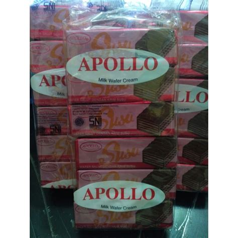 Jual Biskuit Wafer Krim Susu Apollo Milk Shopee Indonesia