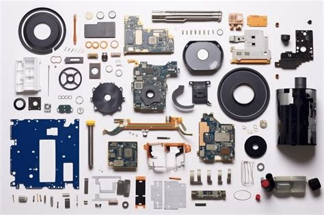 Premium Ai Image Parts Of Disassembled Computer Professional