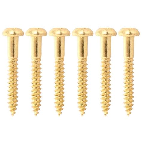 6pcs Electric Guitar Bridge Screws 25 5mm Gold Moku Custom Guitars