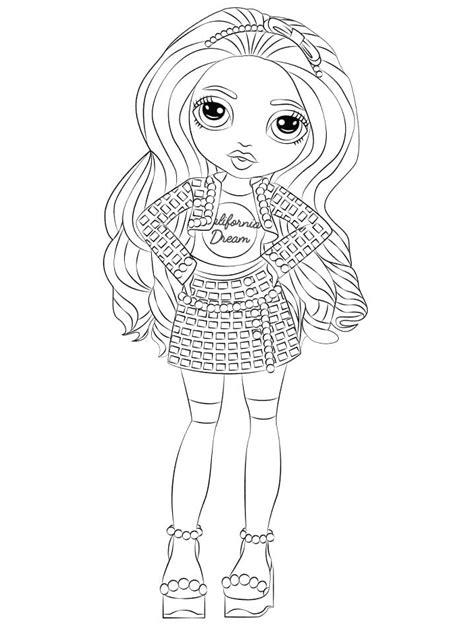 30 Rainbow High Coloring Pages Free Printable Pdf