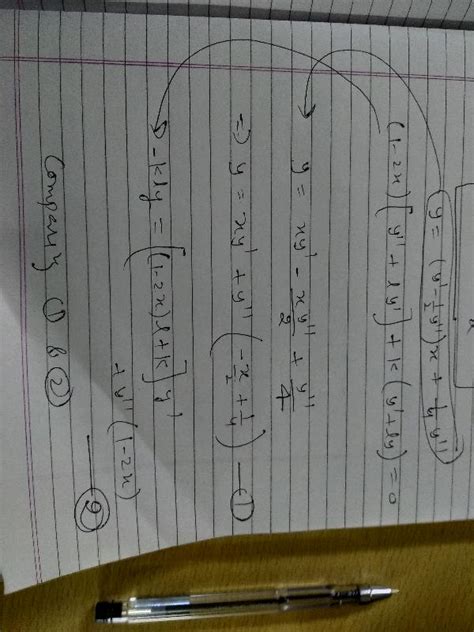 If The Differential Equation Of The Family Of Curve Given By Y A X B E X Where