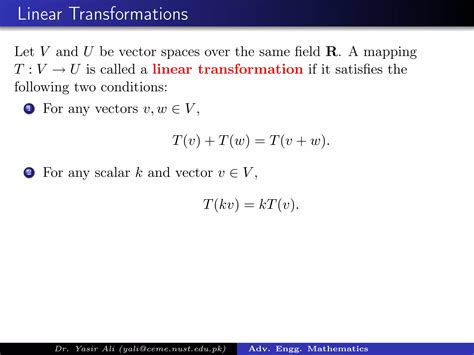 Linear Transformation Vector Matrices And Spaces Pdf