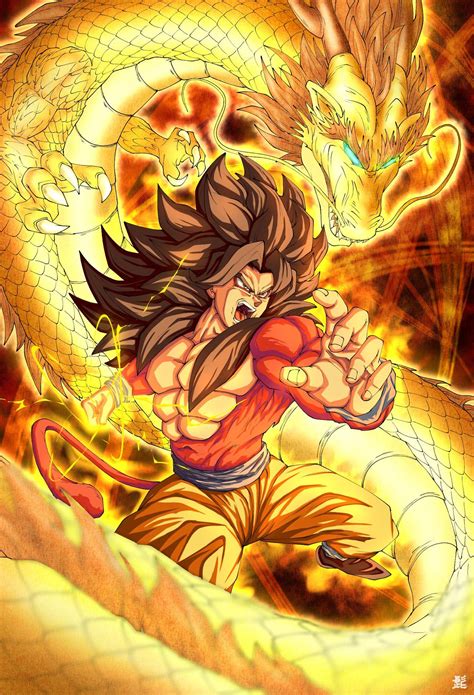 Ssj4 Goku Doing Dragon Fist