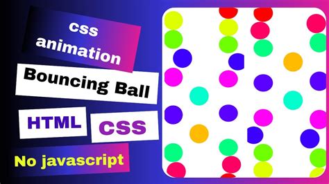 Learn How To Make Bouncing Balls Animation With Css In 11 Minutes