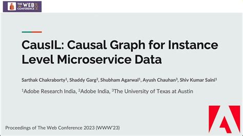 Causil Causal Graph For Instance Level Microservice Data The Web Conference 2023 Austin