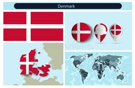 Political Infographics Made From Maps And Flags Stock Vector