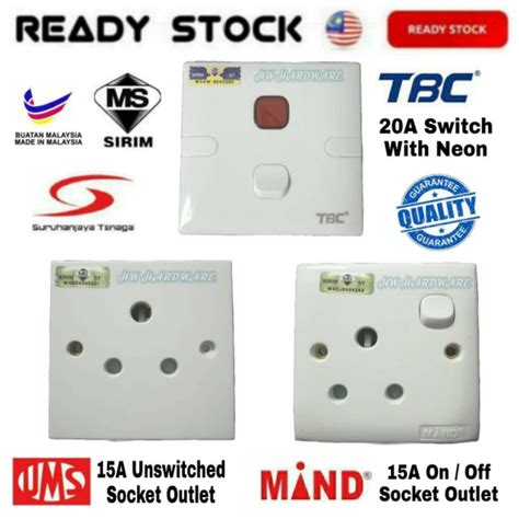 Ums 15a Unswitched Socket Outlet Mind 15a On Off Socket Outlet Tbc