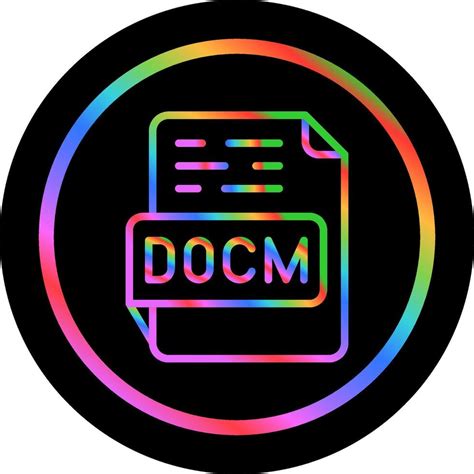 Docm Vector Icon 40385059 Vector Art At Vecteezy