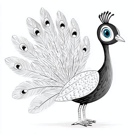 Unleash Your Inner Artist With A Playful Peacock Visual Prompt