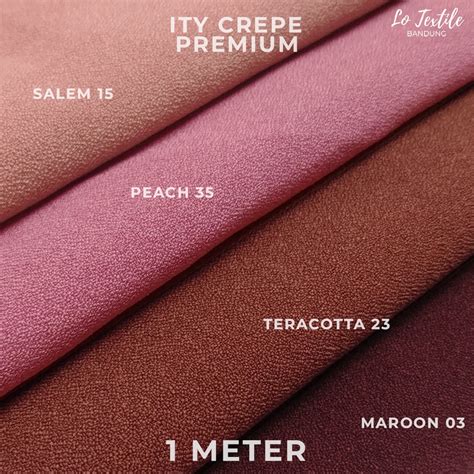 Jual Kain Lady Zara Ity Crepe Premium 1 Meter Bahan Stretch Lembut