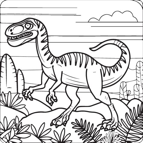 Dinosaur Outline For Coloring