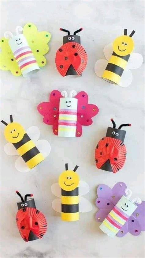 Manualidades Para Trabajar En Primavera 🦋🐛🐞 Trabalhos Manuais Ideias
