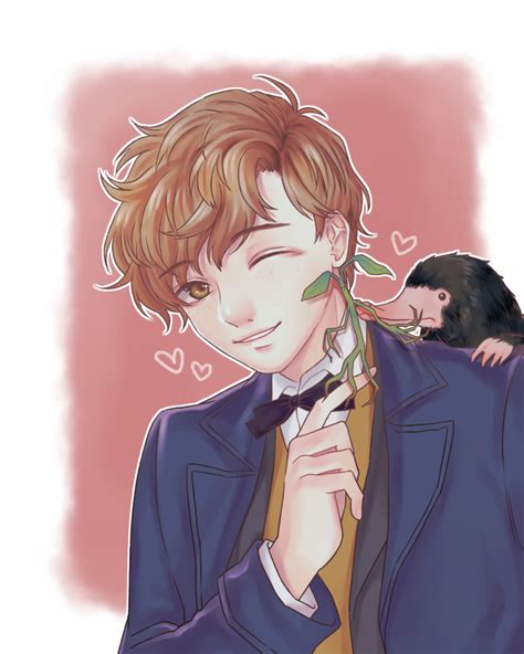 Newt Scamander Niffler And Bowtruckle Wizarding World And 1 More