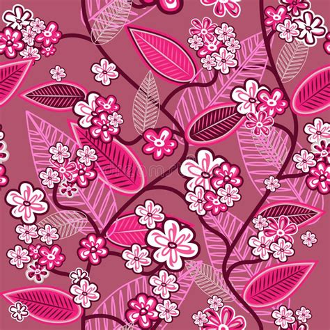 Papel De Parede Cor De Rosa Ilustração Do Vetor Ilustração De Cereja