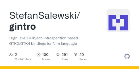 Github Stefansalewskigintro High Level Gobject Introspection Based Gtk3gtk4 Bindings For
