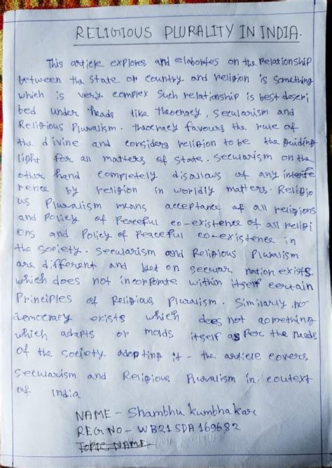 Religious Plurality In India India Ncc