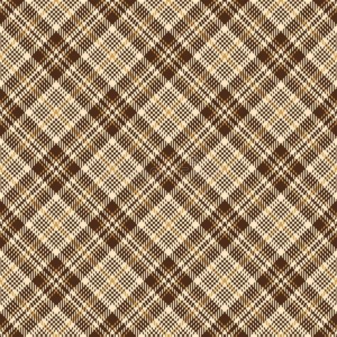 Abstract Tweed Pattern Vector In Brown And Beige Stock Vector