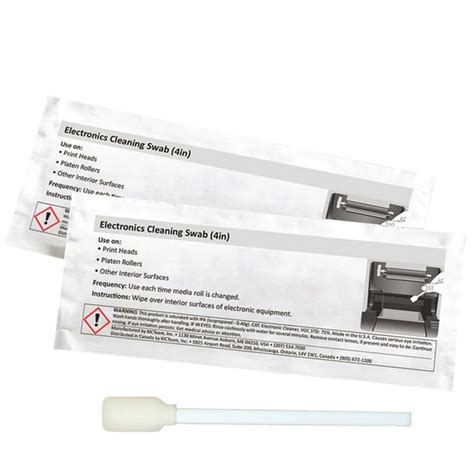 Thermal Printer Cleaning Swabs With Ipa 4 Inch Walmart Business Supplies