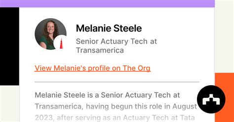 Melanie Steele Senior Actuary Tech At Transamerica The Org