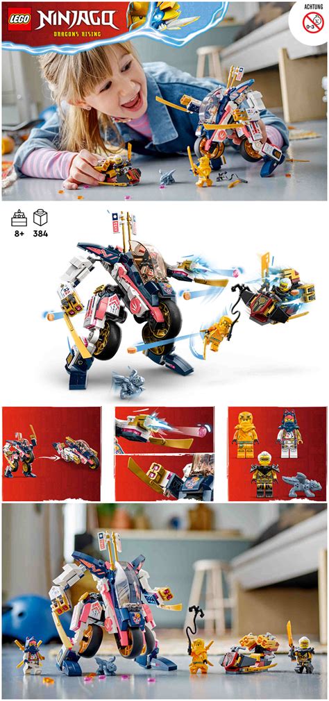 超酷的忍者机甲！lego 71792索拉的变形机甲赛车primeday特价仅33欧！德淘网