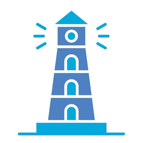 Premium Vector A Blue Tower With A Blue House On It