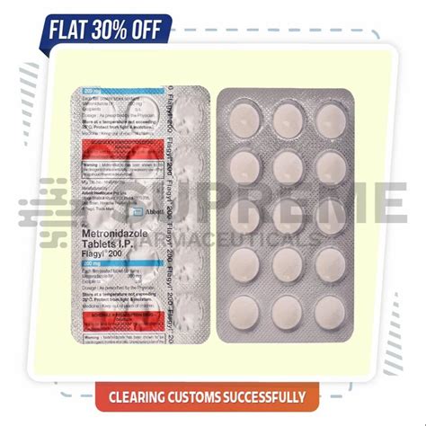 Flagyl 200 Metronidazole 200mg Tablets At ₹ 58stripe In Mumbai Id