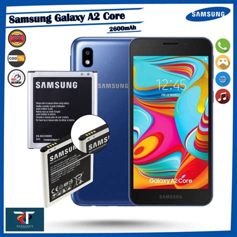 Samsung Galaxy A2 Core Battery Sm A260f Sm A260g 2600mah Model Eb
