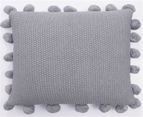 Moss Stich 50×50 Cushion With Polyfiller Lt Grey Liolios Home