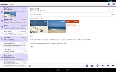 Yahoo Mail For Android Now Has A Dedicated Tablet Ui And It Doesnt