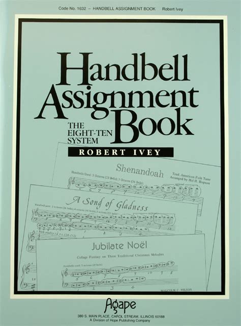 Handbell Assignment Book Malmark Bellcraftsmen Handbells And Choirchimes