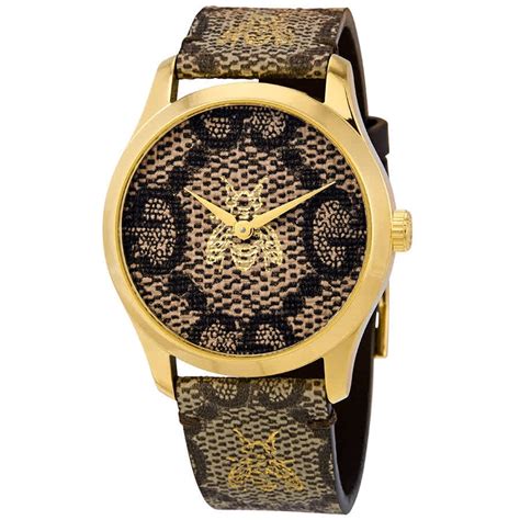 Gucci Womens G Timeless 126 Bee Quartz Watch Ya1264068