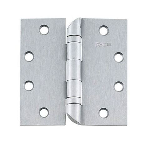 Ives 5bb1ht 45x45 652 Ball Bearing Hinge With Hospital Tips Satin C