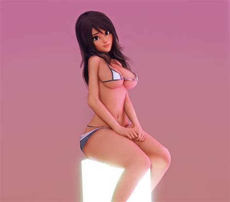 Rule 34 1girls 3d Azelle Azelle Kingocrsh Bikini Black Hair Brown