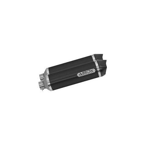 Arrow Race Tech Dark Aluminum Exhaust Muffler Rl With Carby End Cap