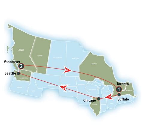 Us And Canada Rail Map Amtrak Vacations Network Map Train Travel Usa