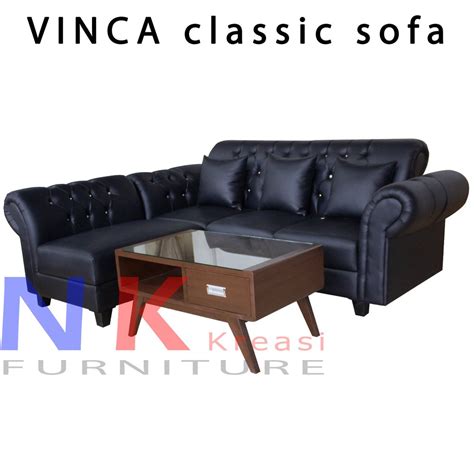 Jual Vinka Sofa Kursi Tamu L Classic Sofa L Sudut Minimalis Mewah