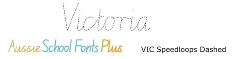 Victoria Vic Modern Cursive Handwriting Fonts Edalive Online Learning
