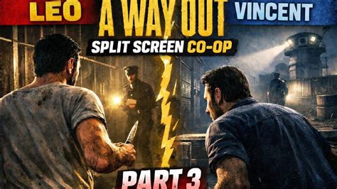 A Way Out Split Screen Ps5 Gameplay Live Youtube