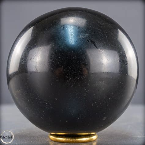 Black Tourmaline Crystal Sphere From Brazil 208381g 114 Mm Etsy