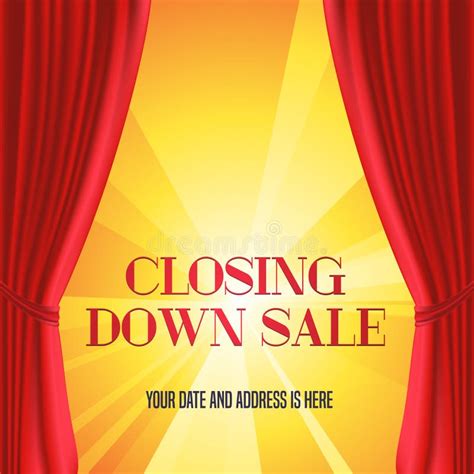 Store Closing Poster Stock Illustrations 295 Store Closing Poster
