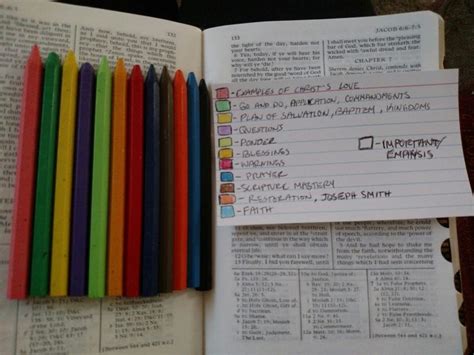 Color Coded Scripture Study Notes