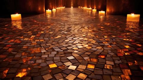 Premium Photo A Photo Of A Mosaic Tile Floor Indoor Setting