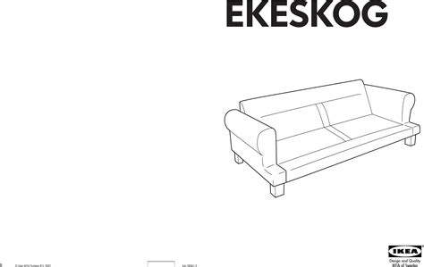 Ikea Ekeskog Sofa Frame Assembly Instruction 8