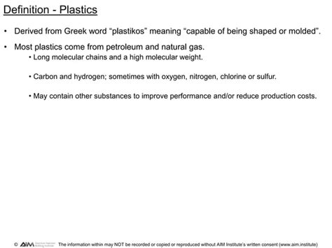 Plastics Theory Pptpdf