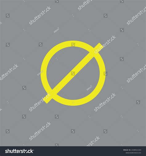 Empty Set Null Set Symbol Mathematics Stock Vector Royalty Free