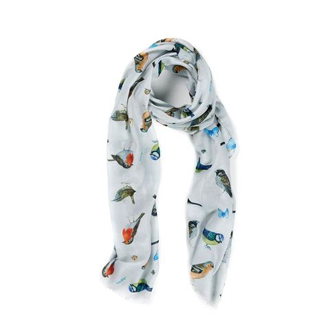 Garden Birds Scarf At Home In The Country Mills Country Store