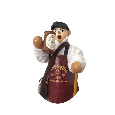 Erzgebirgskunst Shop Räuchermann Braumeister Michael Freiberger Bier