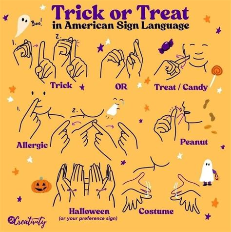 pin by amber roehrig on halloween stuff in 2024 asl sign language
